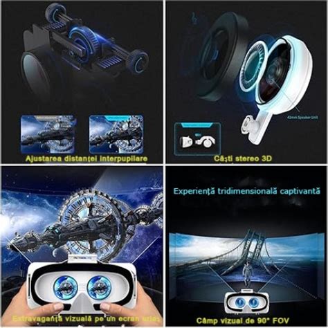 Ochelari Vr 3d Compatibili Cu Smartphone Uri Ios Si Android Casti