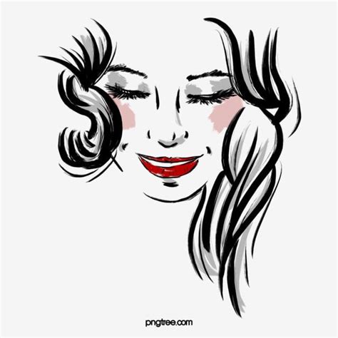 잉크 브러시 여자 일러스트 잉크 및 세척 스타일 솔 피는 잉크 장식 Png 일러스트 및 Psd 이미지 무료 다운로드 Pngtree 잉크 브러시 여자 그림