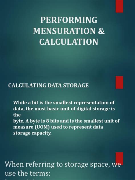 Performing Mensuration Calculation Pdf