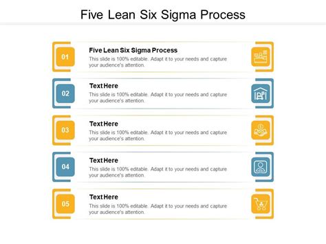 Five Lean Six Sigma Process Ppt Powerpoint Presentation Infographic Template Graphics Template Cpb
