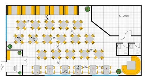 Restaurant Seating Plan Dimensions