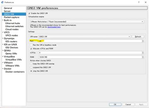What To Do When GNS3 VM Does Not Turn Green In Servers Summary How To Use GNS3 N Study