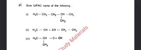 Help Guys Iupac Names R Icse