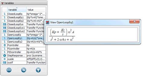 Variable Manager New Features In Maple 15 Technical Computing Software For Engineers