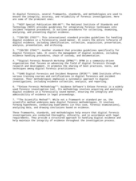 in digital forensics several frame pdf digital forensics