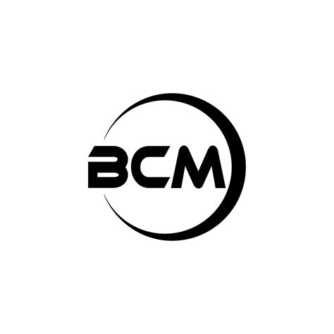 Bcm Letter Logo Design In Illustration Vector Logo Calligraphy Designs For Logo Poster