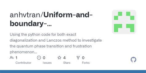 Github Anhvtranuniform And Boundary Frustratedtransverse Field Ising Model Using The Python