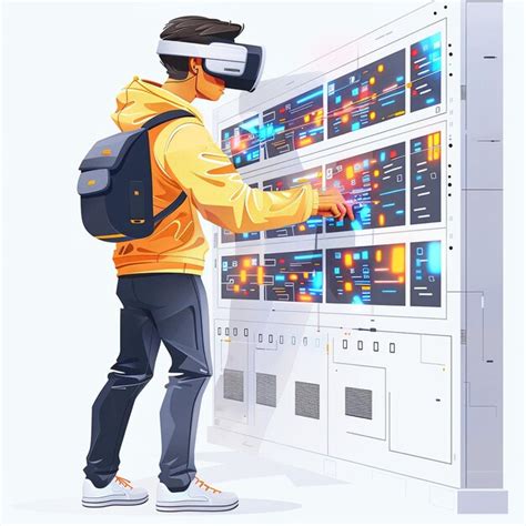 Bioinformatics Researcher Machine Learning Illustration Premium Ai Generated Image