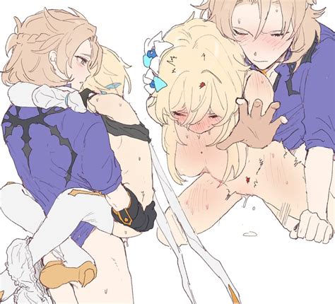 Lumine And Albedo Genshin Impact Drawn By Dal Gi Danbooru