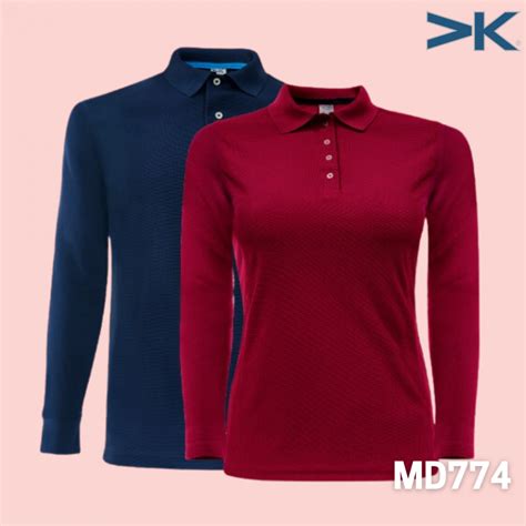 Playera Tipo Polo Advance Manga Larga Para Mujer