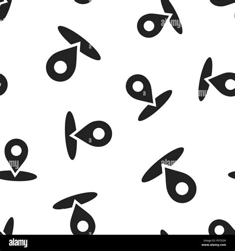 Map Pointer Icon Seamless Pattern Background Business Concept Vector Illustration Gps