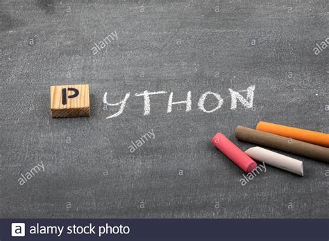Riga Latvia May 10 2021 Python Code And Programming Language Concept Colored Chalk Pieces