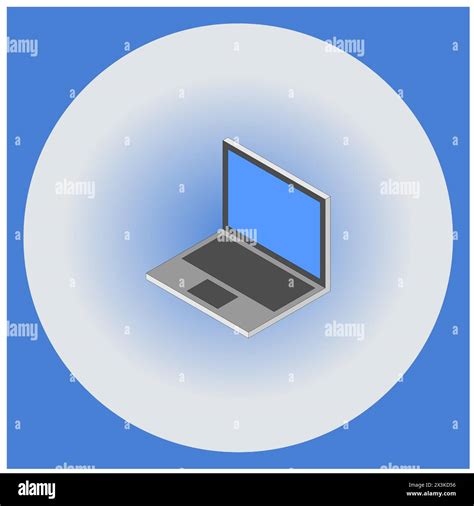 Laptop Symbol In Light Blue Circle And Square Frame Stock Vector Image Laptop Symbol In Light Blue Circle And Square Frame Stock Vector Image