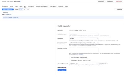Integrate With Github Actions Youtrack Server Documentation