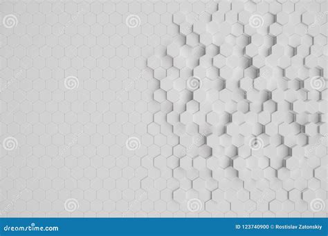 White Geometric Shapes Background Dynamic Shapes Compositio Stock Image