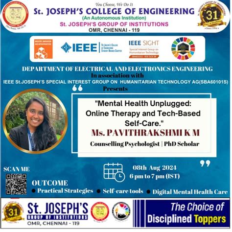 Ieee Sjce Eee Sight Mentalhealth Techforwellness Selfcare