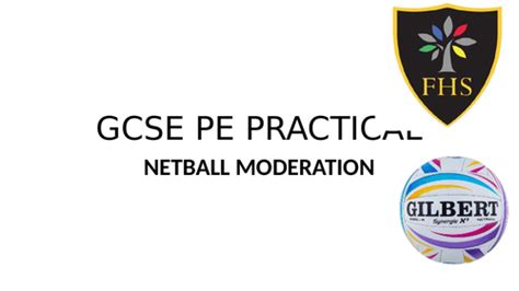 Gcse Pe Practical Moderation Netball Teaching Resources