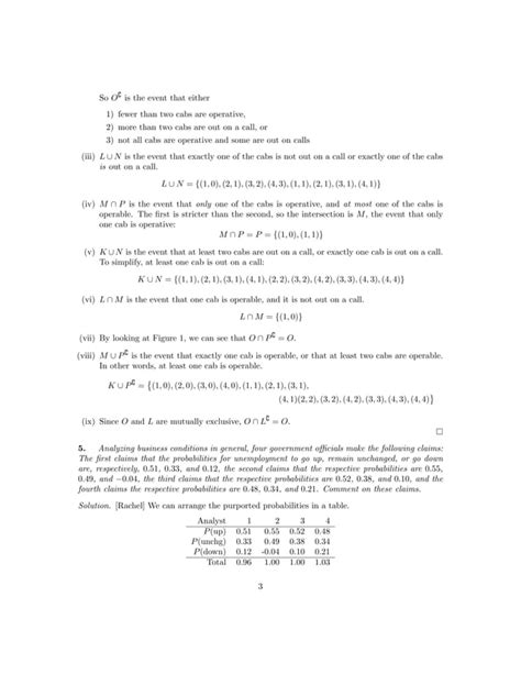 Worksheet Sample Spaces The Axioms Of Probability Solutions PDF