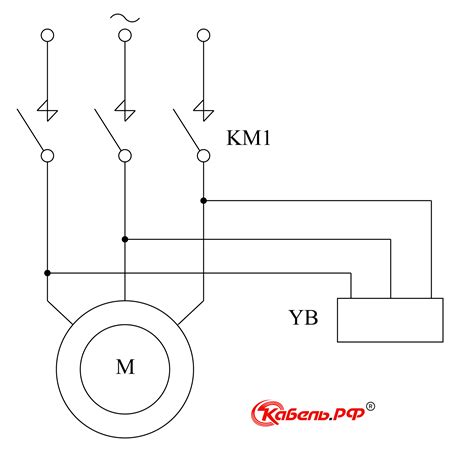 Схема подключения электромагнитного тормоза