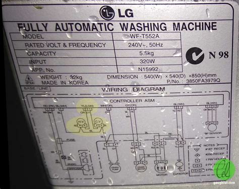 Wiring Diagram For Samsungs Fully Automatic Washing Machine