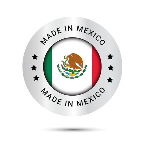Premium Vector Made In Mexico Logo Design Made In Mexico Flags Logo