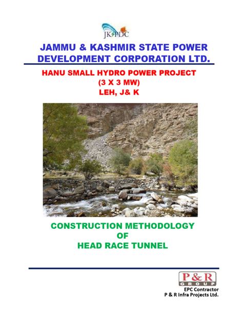 Final Hrt Constrcution Methodology Pdf Tunnel Drilling