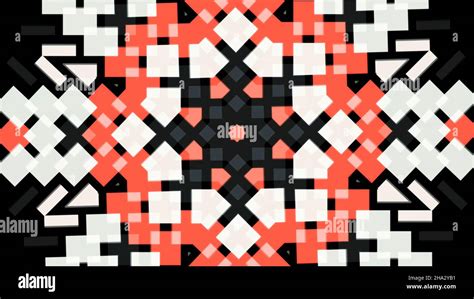 Abstract Kaleidoscope Motion Background Hypnotic Kaleidoscope Pattern With Animated Geometric