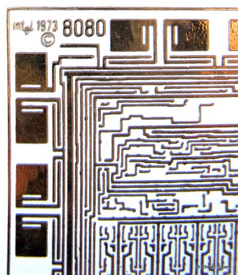 Intel Anniversary Historical Milestones Vintage Computer Chip