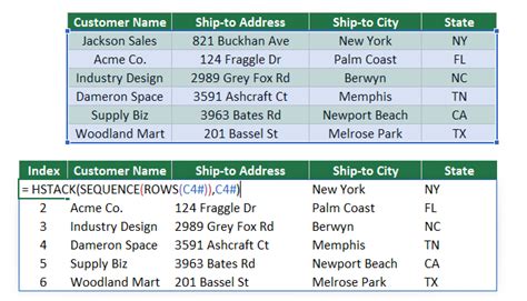 How To Create Index Columns Using Dynamically Spilled Arrays Encyclopedia Excel