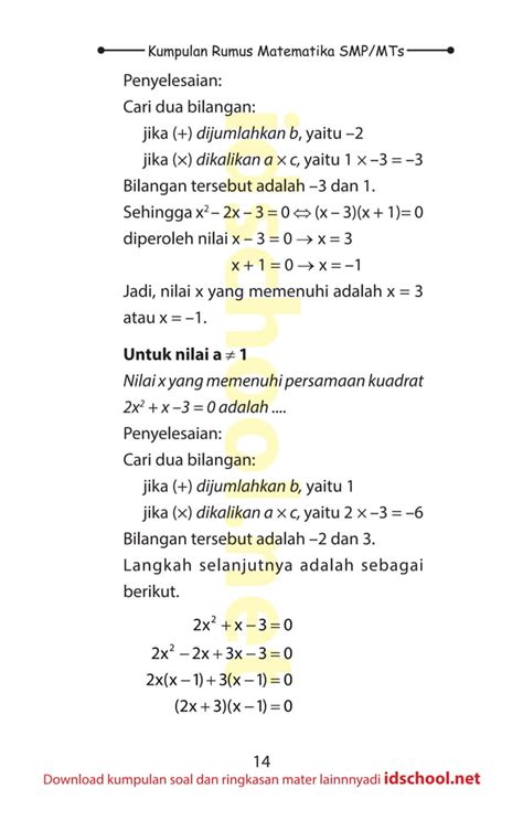 Kumpulan Rumus Matematika Smppdf
