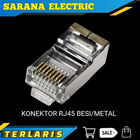 Jual Connector Rj Metal Plat Besi Konektor Rj Rj Kab Bogor