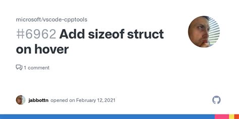 add sizeof struct on hover · issue 6962 · microsoft vscode cpptools · github