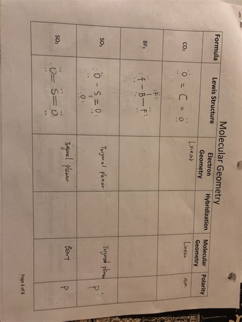 Solved Molecular Geometry Formula Lewis Structure Electron