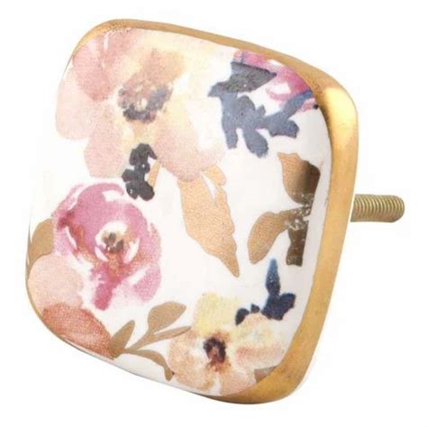 Multicolor Ceramic Drawer Floral Knobs At Rs 45piece In New Delhi Id 5520447173