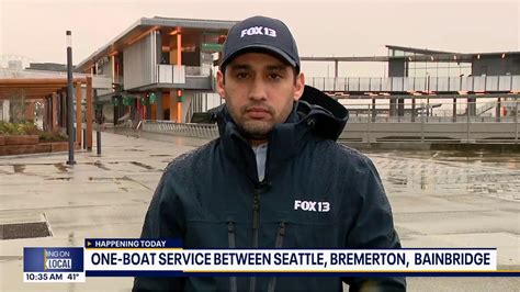 One Boat Service Between Seattle Bremerton Bainbridge Fox 13 Seattle