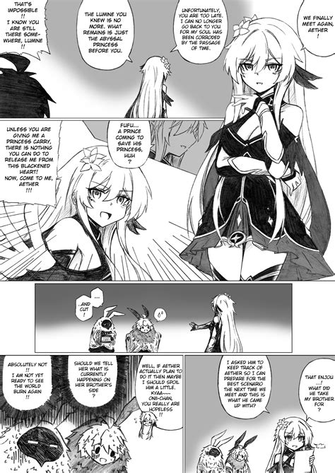 Lumine Aether And Abyss Mage Genshin Impact Drawn By Kurocrimson