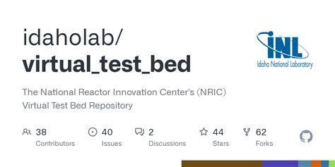 GitHub Idaholab Virtual Test Bed The National Reactor Innovation Center S NRIC Virtual Test