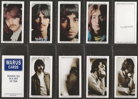 Warus Full Set The Beatles The White Album 1998 10 Cards All