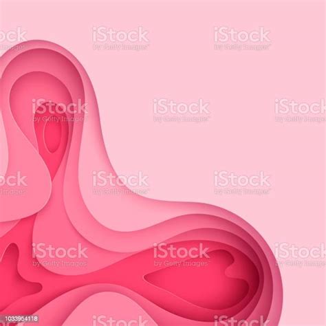 종이 예술 만화 추상 파도 구멍 종이 배경 개척 현대 종이 접기 디자인 서식 파일입니다 벡터 일러스트입니다 파스텔 컬러로 3d 종이 레이어 0명에 대한 스톡 벡터 아트 및