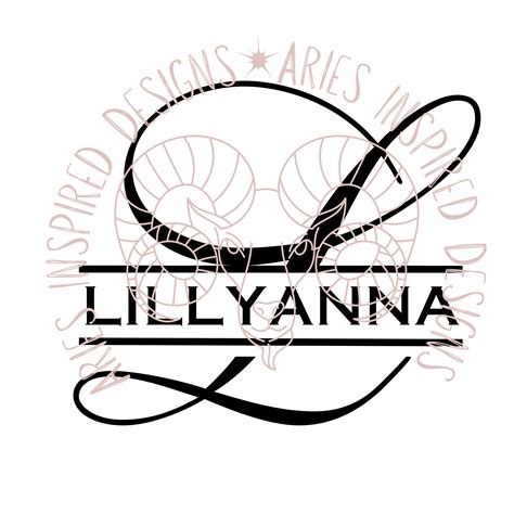 Split Monogram Alphabet SVG PNG Split Monogram Frame Alphabet Cut File Cutting Machines