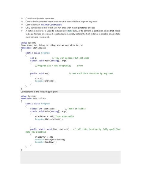 named argument static class parameter less constructor in c
