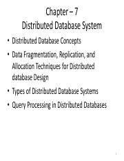 Distributed Database Systems Pdf Chapter Distributed Database System Distributed