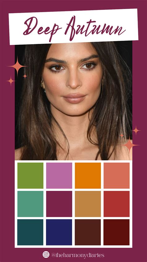 Deep Autumn Color Palette Makeup