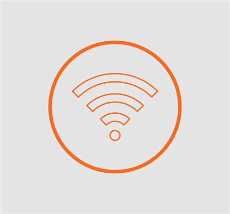 Wireless Or Wifi Network Sign Symbol Icon Orange Color Vector Art At Vecteezy