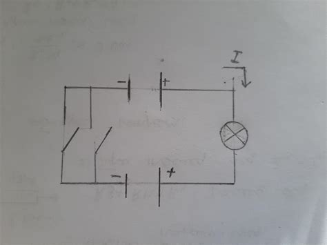 Начертите схему электрической цепи состоящей из двух аккумуляторов электрической лампы и двух