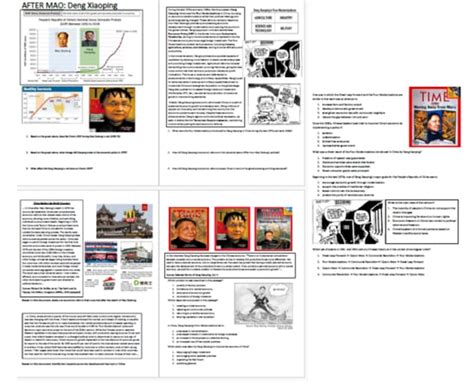 China Deng Xiaoping And The Four Modernizations Tpt