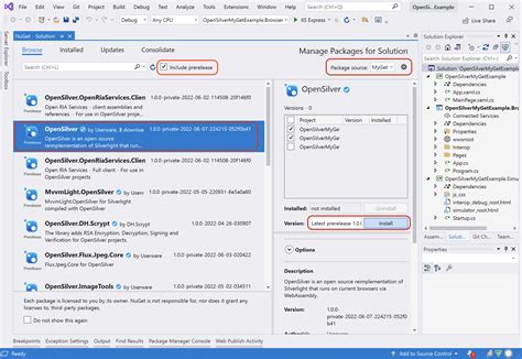 How To Get The Latest Preview Version Of Opensilver