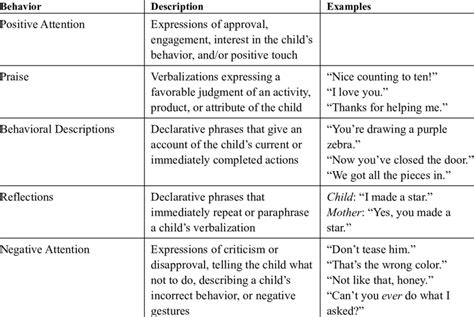 Definitions And Examples Of Observational Coding Categories Download