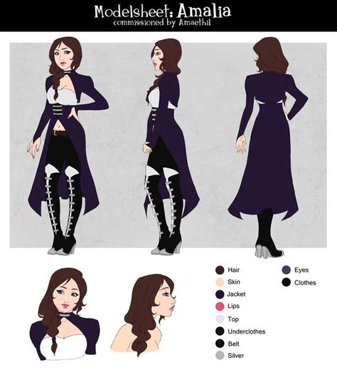 Commission Amalia Modelsheet By Utenaxchan On Deviantart Art Outfits Fashion Illustration