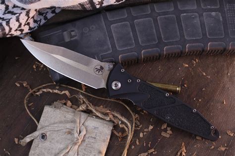 Microtech Signature Series Socom Elite S E 4 Manual Folder Black Aluminum And Bronze Hardware